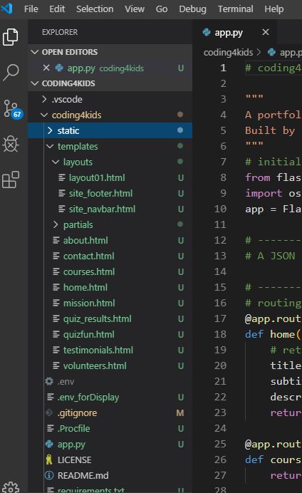 GitHub - systemsvanguard/coding4kids: A portfolio web site to display a fictitious computer ...